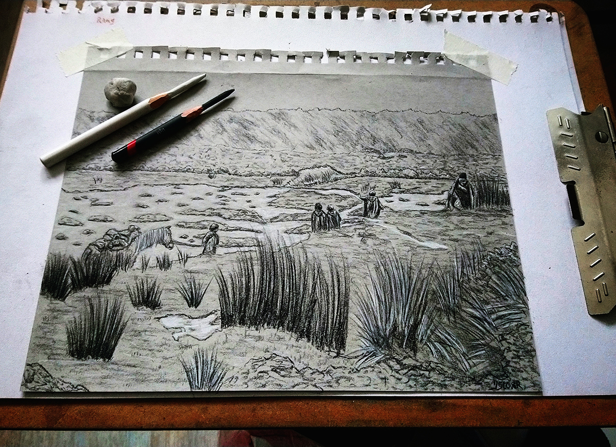 Strider leads the hobbit through midgewater Marshes lord of the rings ...